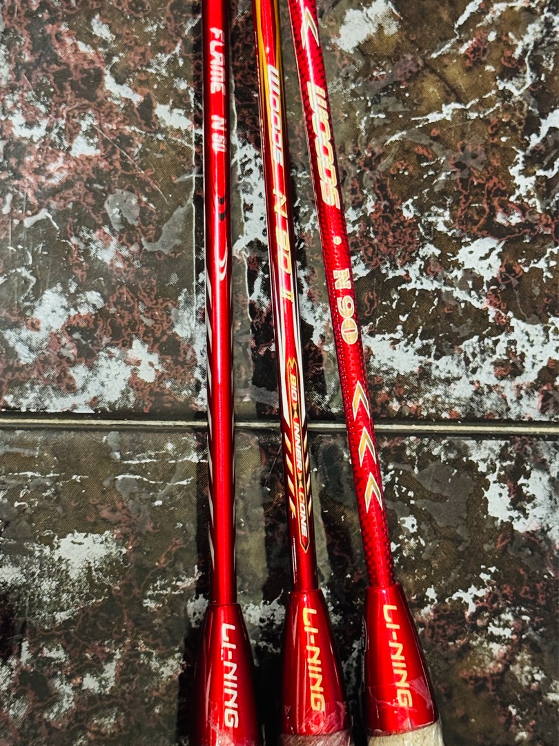 Li-Ning Rackets (Used), Sports Equipment, Sports & Games, Racket & Ball ...