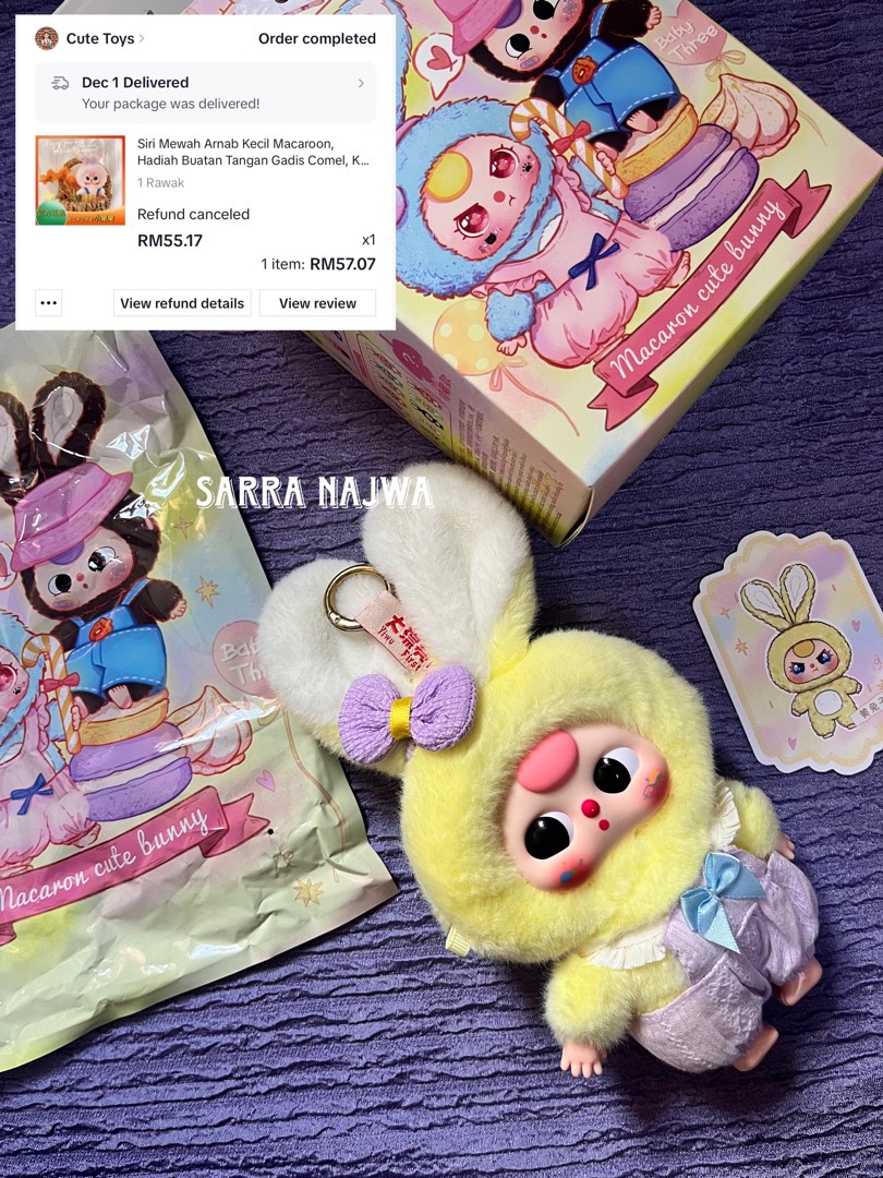 Macaroon Cute Bunny, Taoqibao, Baby Three, Hobbies & Toys, Toys & Games ...