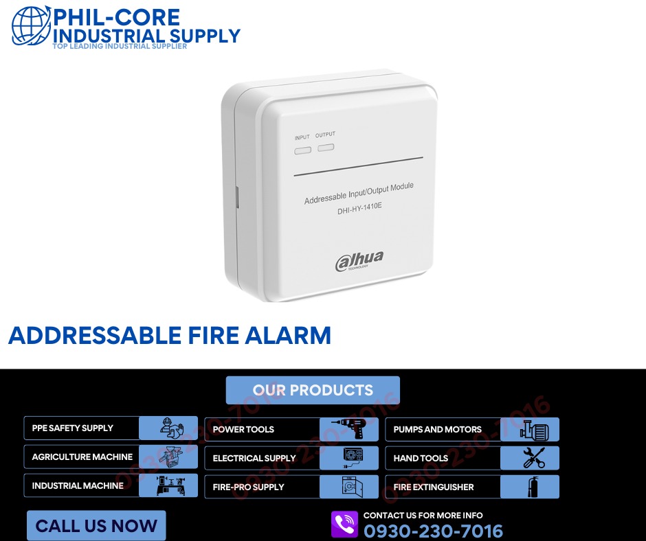 Manual call point, fire protection tool, fire blanket, helmet, safety ...