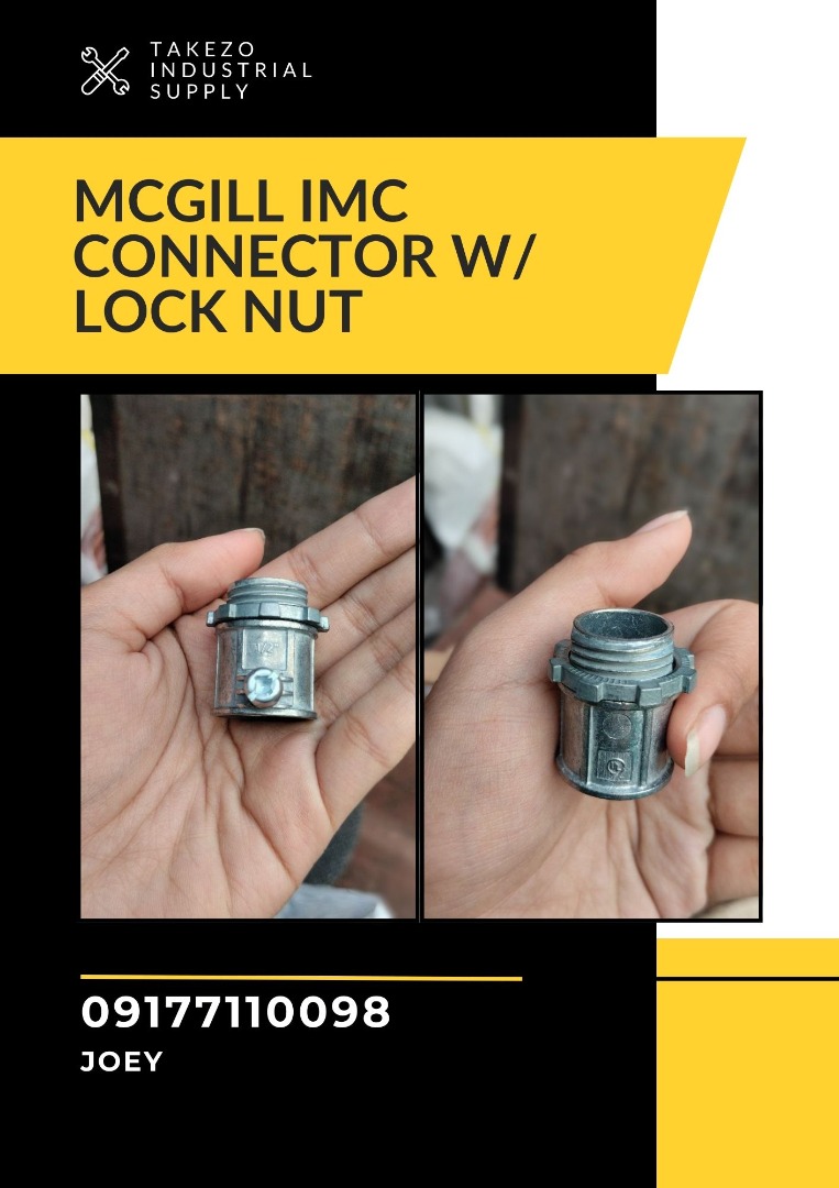 Mcgill IMC Connector w/ Lock Nut, Furniture & Home Living, Furniture ...