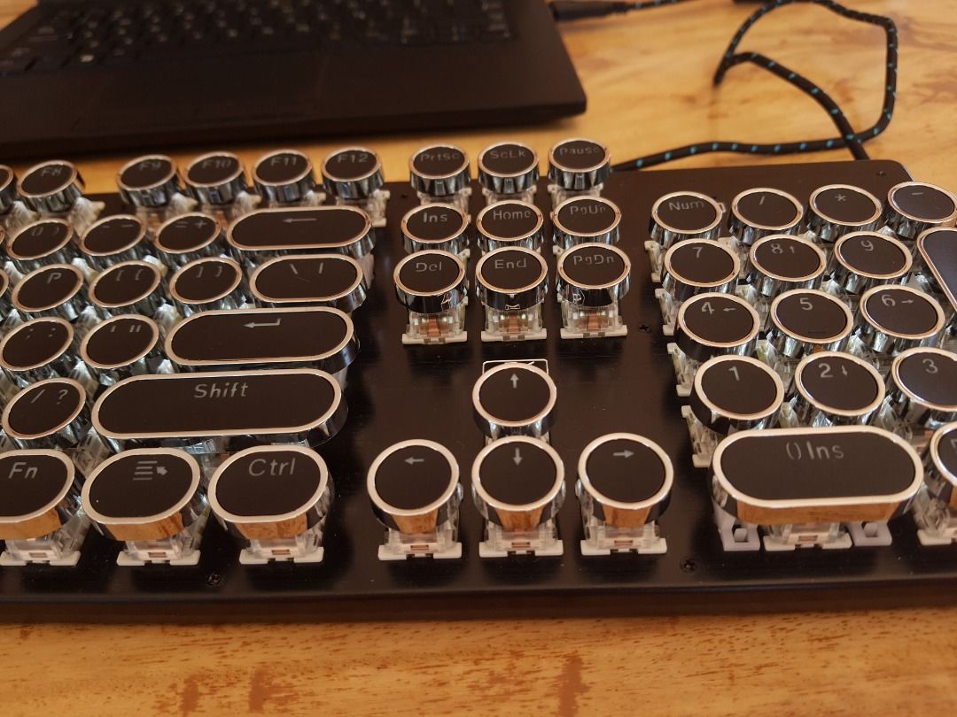 Mechanical Typewriter USB Keyboard like Royal Kludge RK108 Apple ...