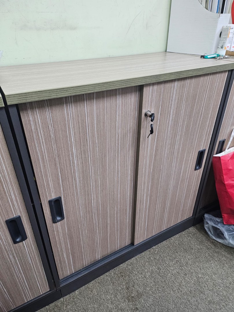 (Move out Sale) Cabinet with sliding door and lock, Furniture & Home ...