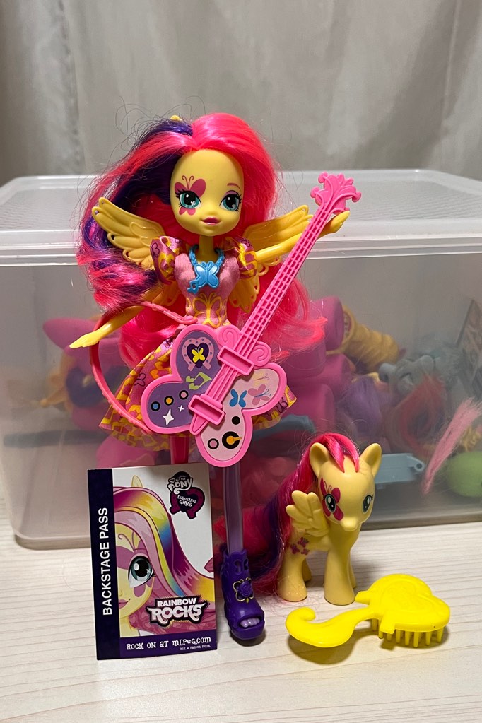 My Little Pony EG: Fluttershy Set (Doll & Pony), Hobbies & Toys, Toys ...