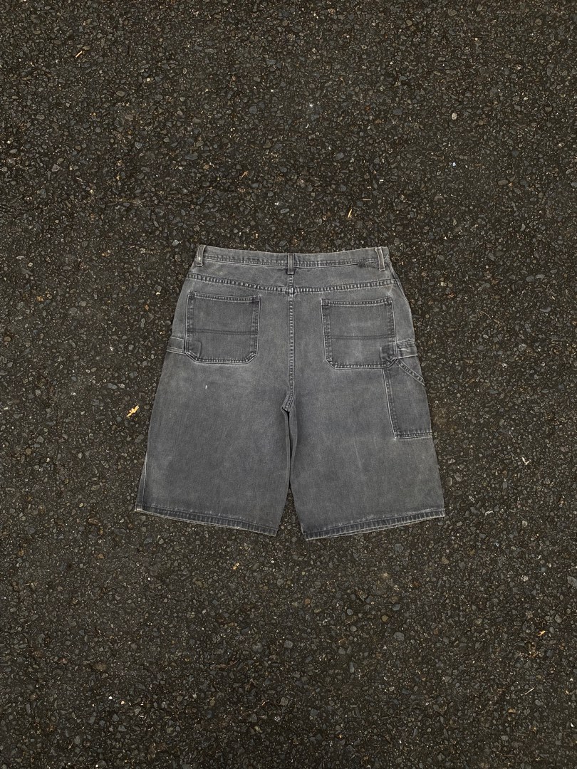 No Boundaries Washed Gray Carpenter Jorts, Men's Fashion, Bottoms ...