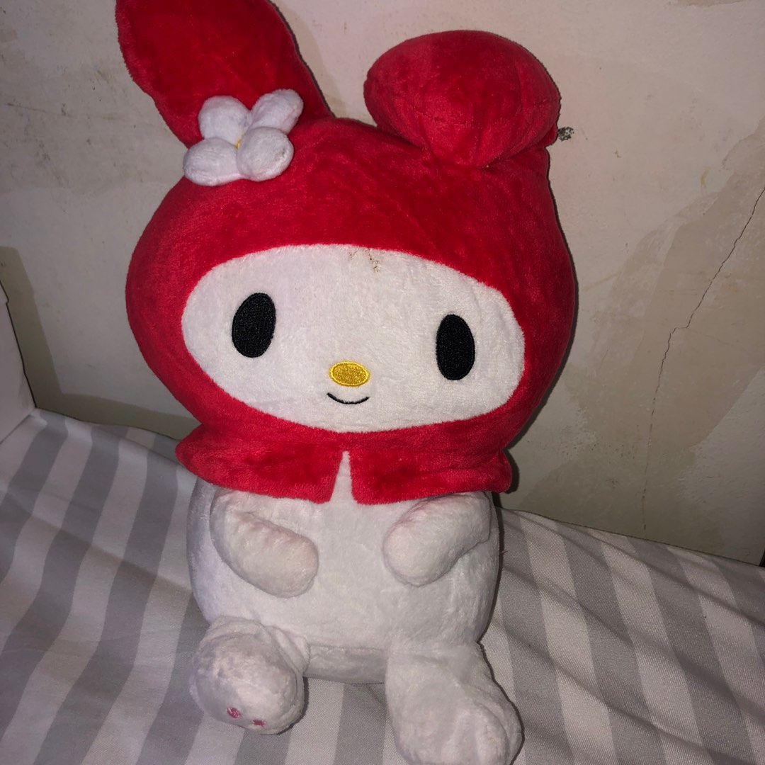 Original red My Melody plushie, Hobbies & Toys, Toys & Games on Carousell