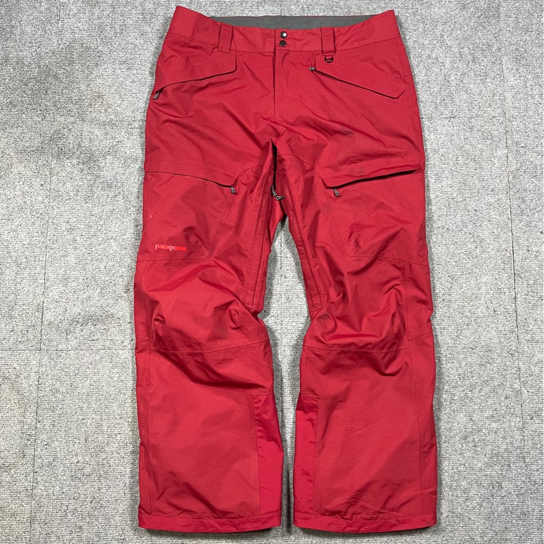 Patagonia goretex recco red ski pants (authentic), Men's Fashion ...