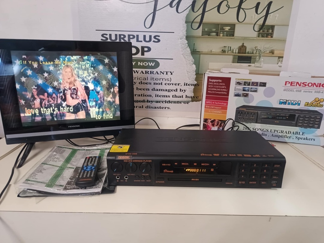 Pensonic 99B-4162 DVD/Karaoke Player W/ Songbook&CD, Audio, Other Audio ...