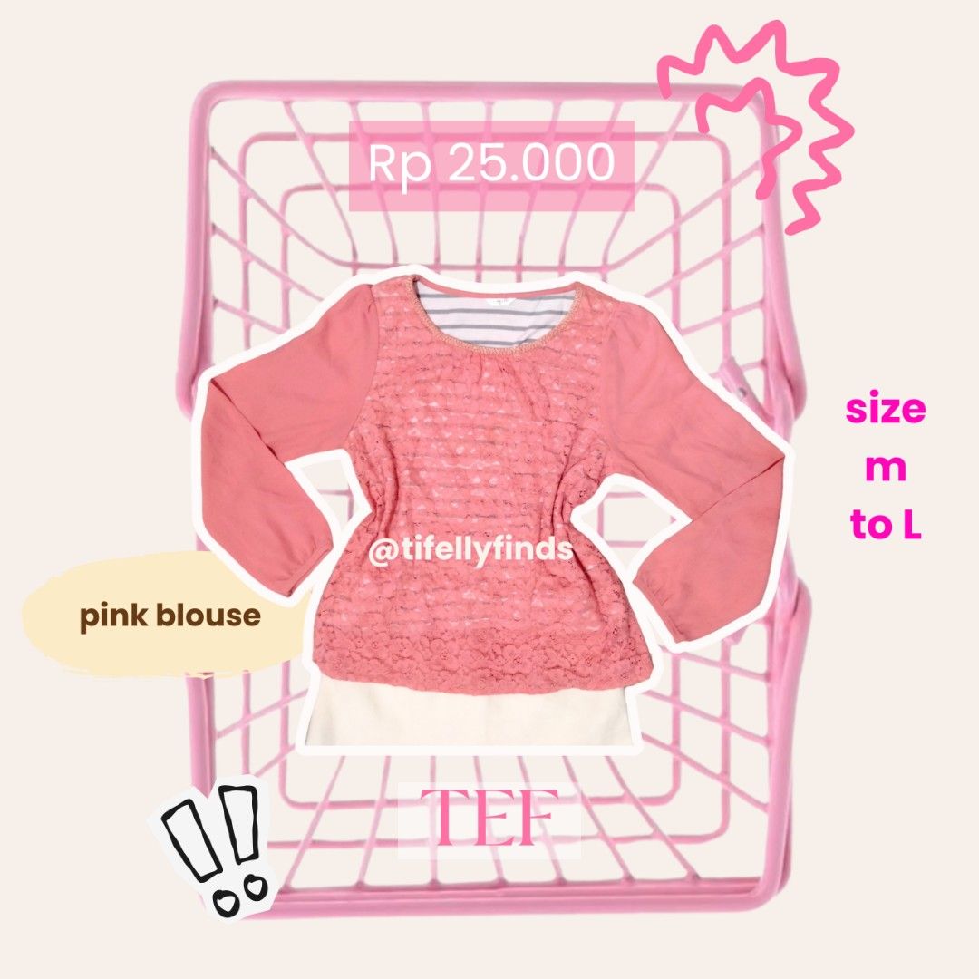 pink longsleeve brukat top affliction coquette vintage cutecore ...