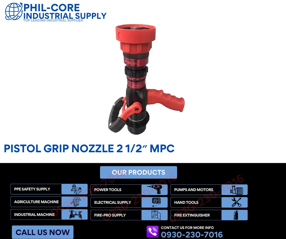 pistol grip nozzle 2 1/2" MPC, fire alarm, safety shoes, fire alarm ...