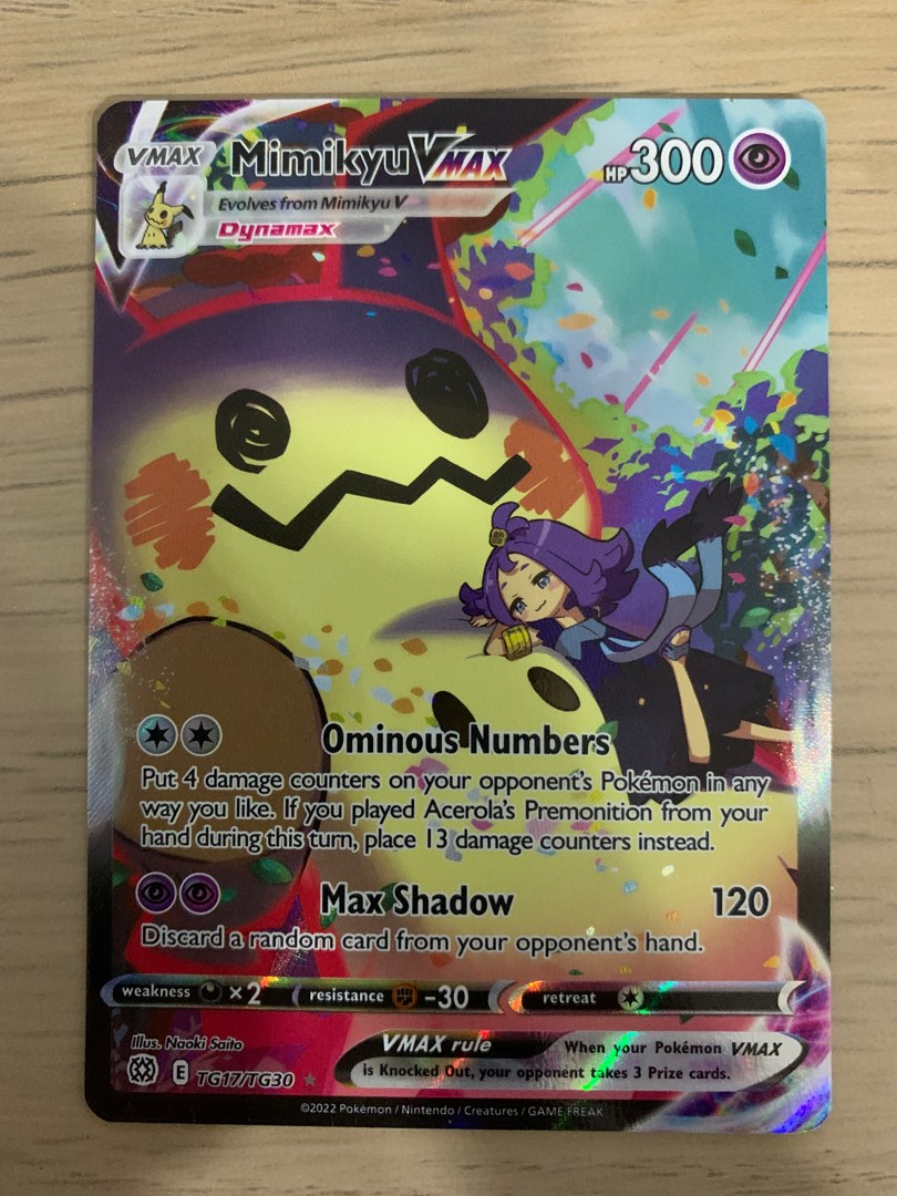 Pokemon Mimikyu Vmax Trainer Gallery, Hobbies & Toys, Toys & Games on ...