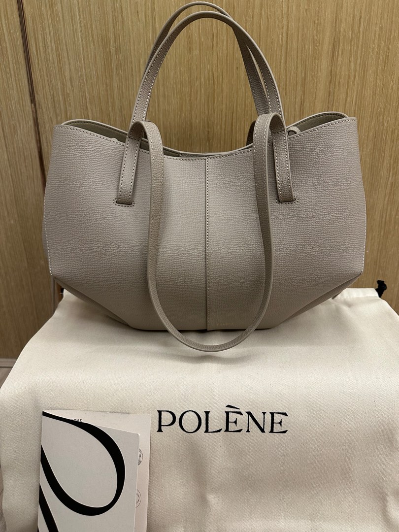 Polene Cyme Mini Taupe 100% authentic, 名牌, 手袋及銀包 - Carousell