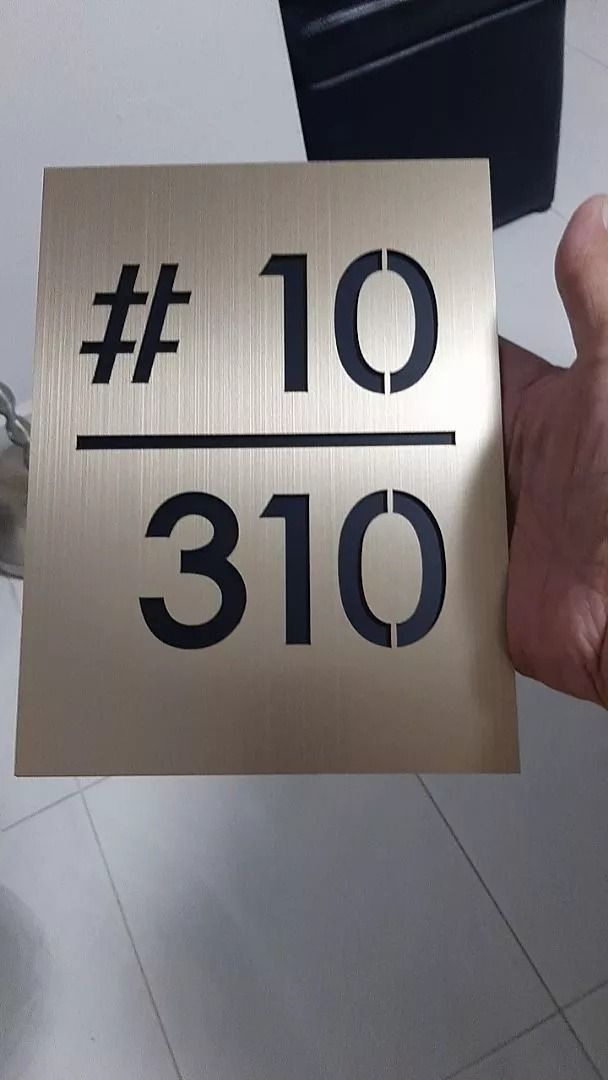 [Pre-Order][FREE Delivery] Creative Hotel Door Number Plate | Custom ...