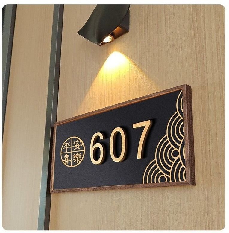 [Pre-Order][FREE Delivery] Custom Acrylic Room Number Plate | 3D Hotel ...