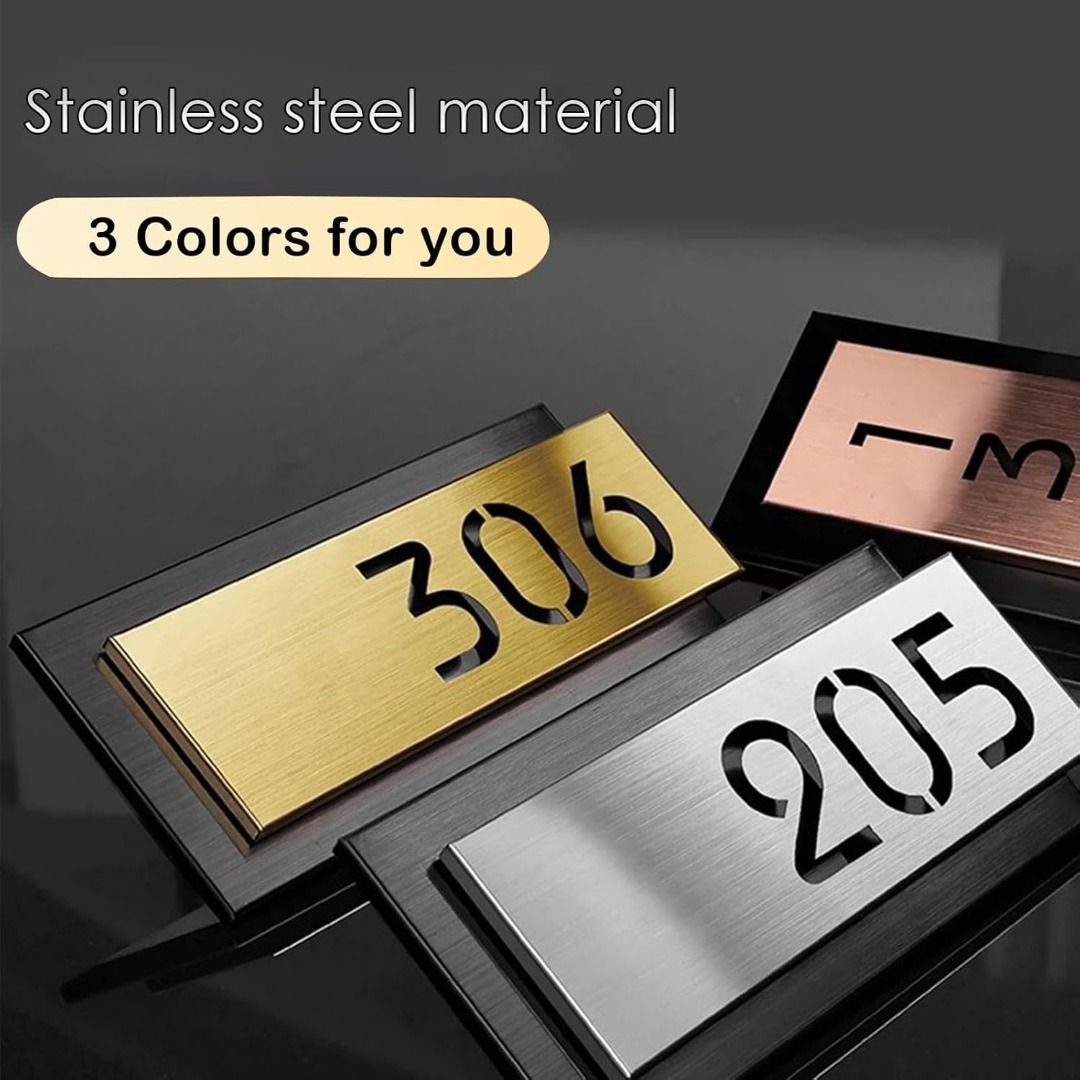 [Pre-Order][FREE Delivery] Personalized Hotel Room Number Plate ...