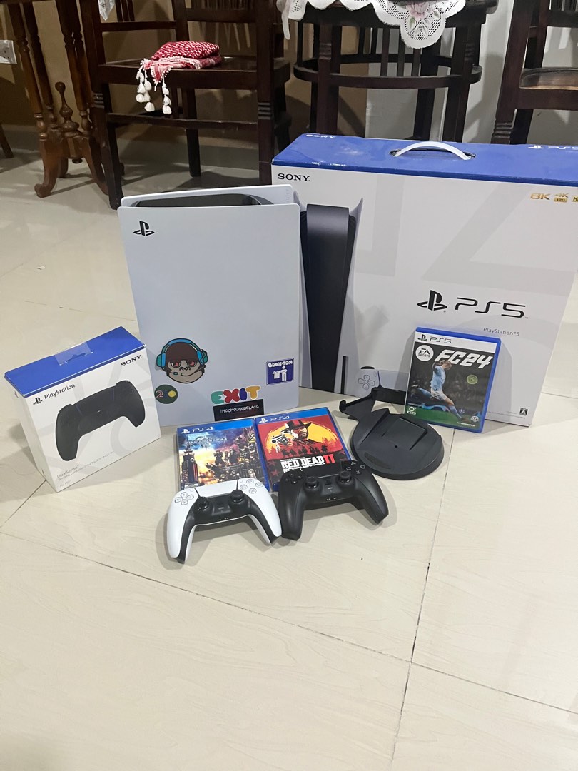 PS5 FAT DISC JAPAN RELEASE 825GB ALL COMPLETE WITH TWO CONTROLLER ...