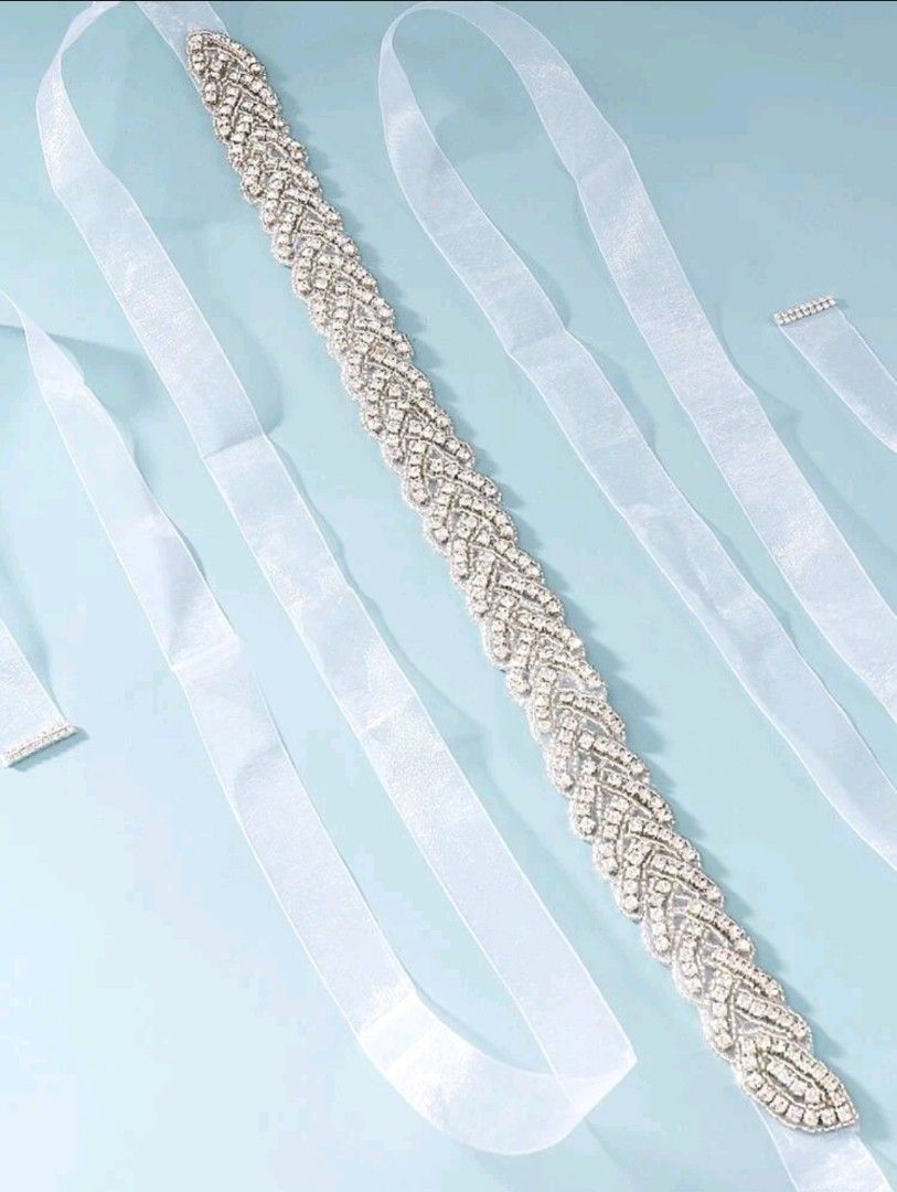 Rhinestone Diamond Bridal Belt prom gown events party bride wedding ...