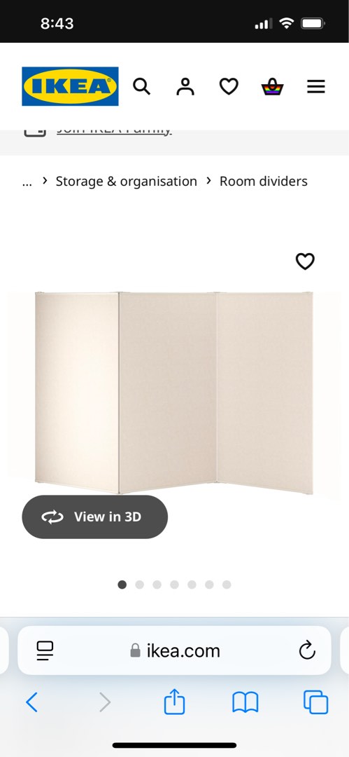 Room divider - ikea varhaug, Furniture & Home Living, Home Decor ...