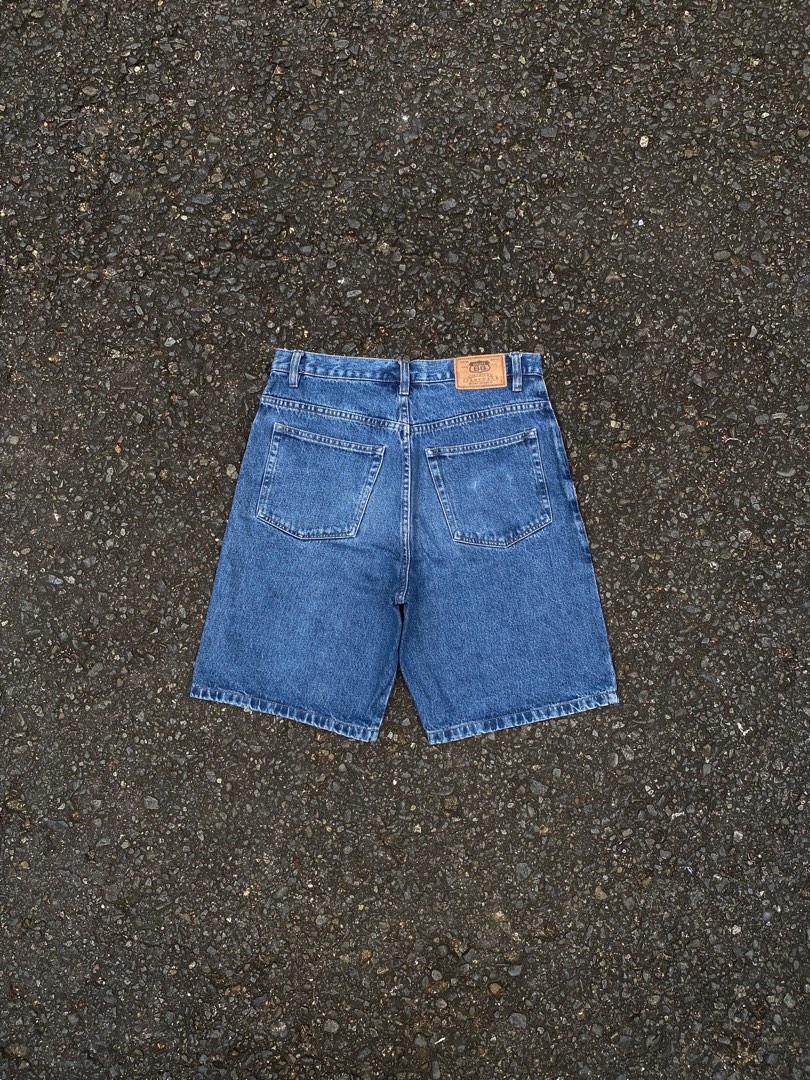 Route 66 Blue Denim Jorts, Men's Fashion, Bottoms, Shorts on Carousell