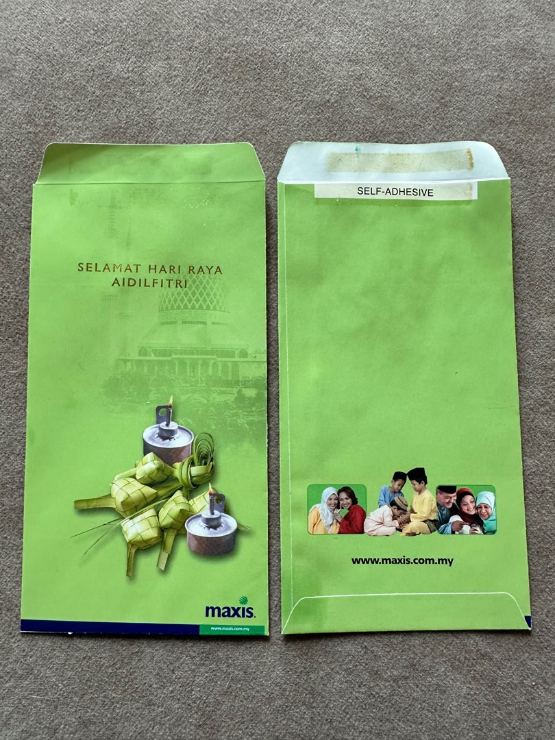 Sampul Duit Raya - Maxis (2 pieces), Hobbies & Toys, Stationery & Craft ...