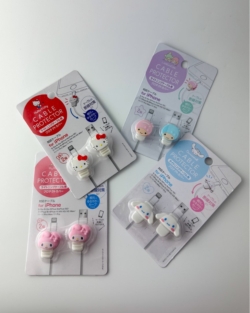 Sanrio Universal Cable/Wire Protectors (My Melody, Little Twin Stars ...