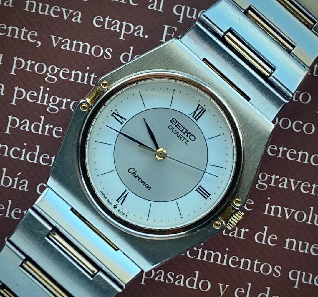 Seiko Chronos quartz vintage watch japan unisex, Men's Fashion, Watches ...