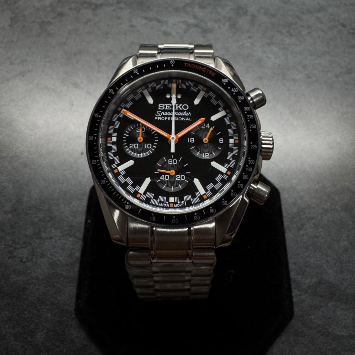 SEIKO ORANGE CHECKERED SPEEDMASTER CHRONOGRAPH MOD, Men's Fashion ...