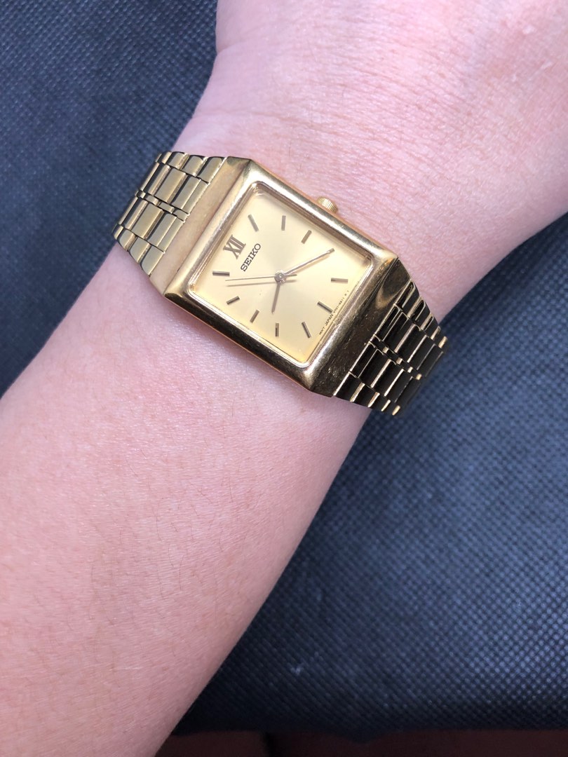 Seiko Tank Quartz Unisex Watch, Women's Fashion, Watches & Accessories ...