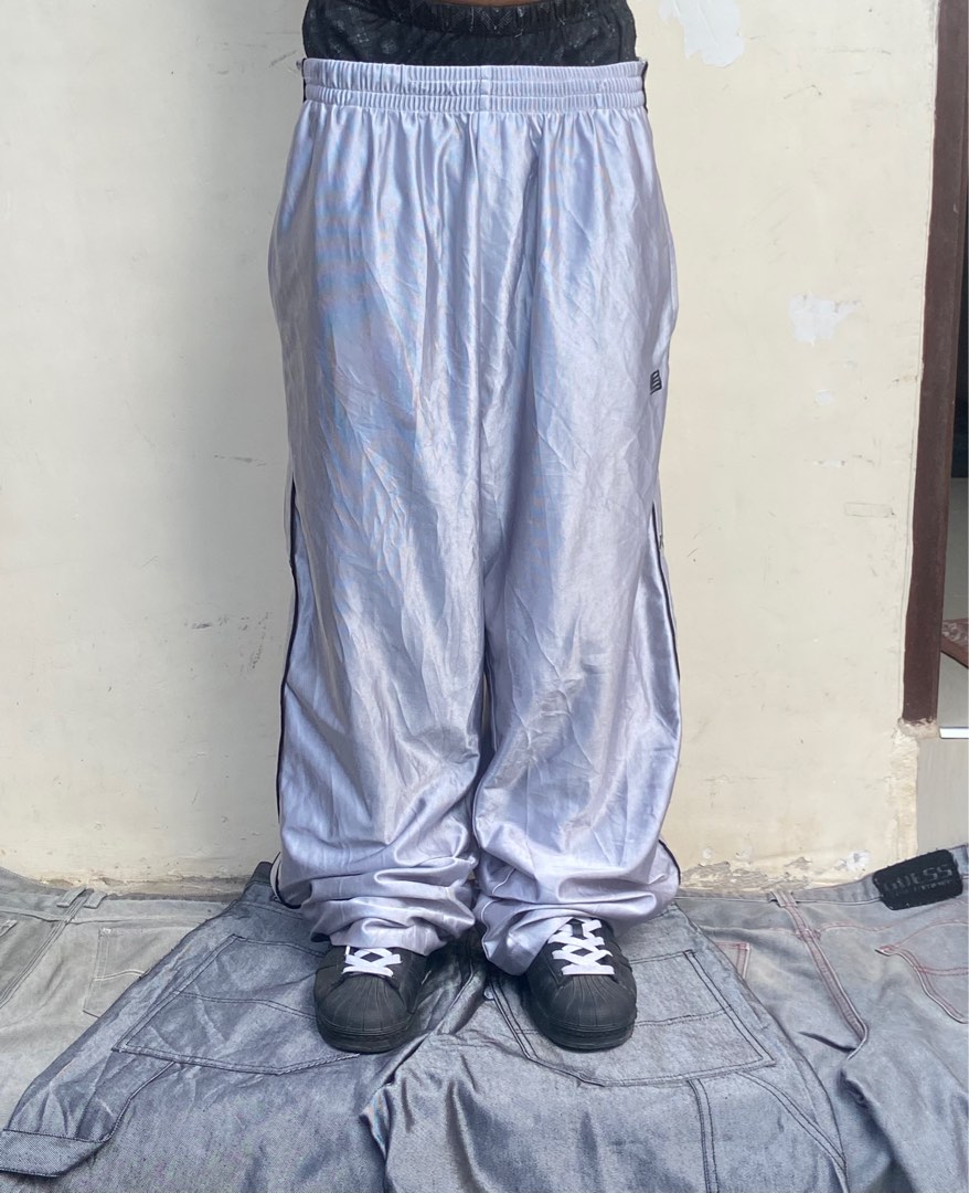 SHINY TEAR AWAY BALLER PANTS, Men's Fashion, Bottoms, Joggers on Carousell