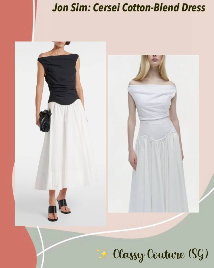 Simkhai Cersei Off Shoulder Cotton-Blend Midi Maxi Dress, Women's ...