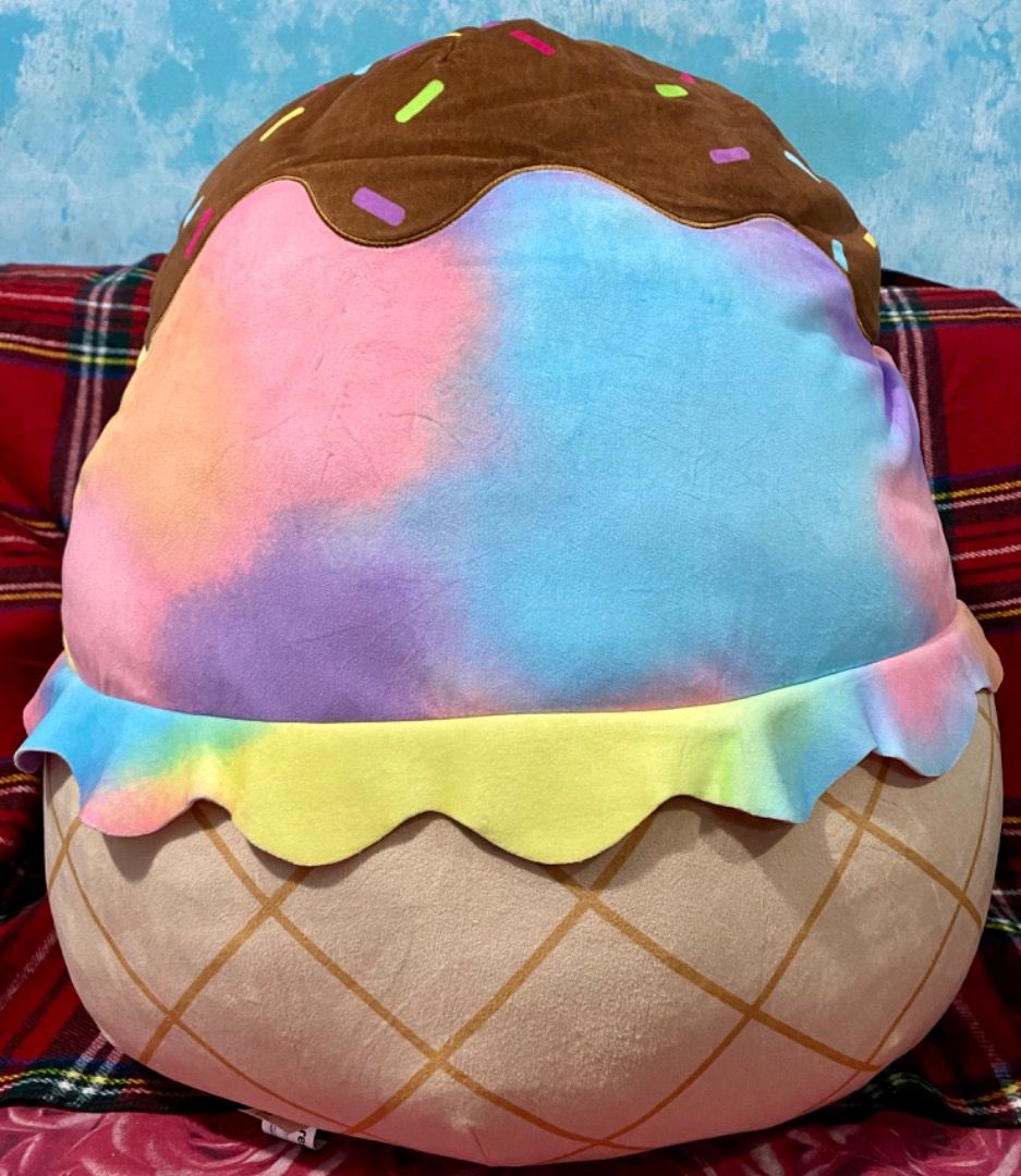 SQUISHMALLOWS ORIGINAL 20-INCH JUMBO PLUSH (GLADY THE RAINBOW ICE CREAM ...