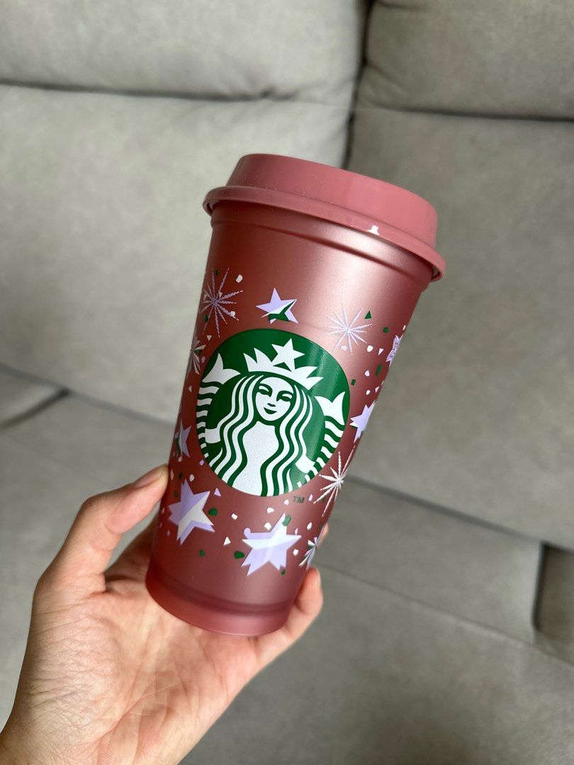 Starbucks temperature change color plastic cup, Furniture & Home Living ...