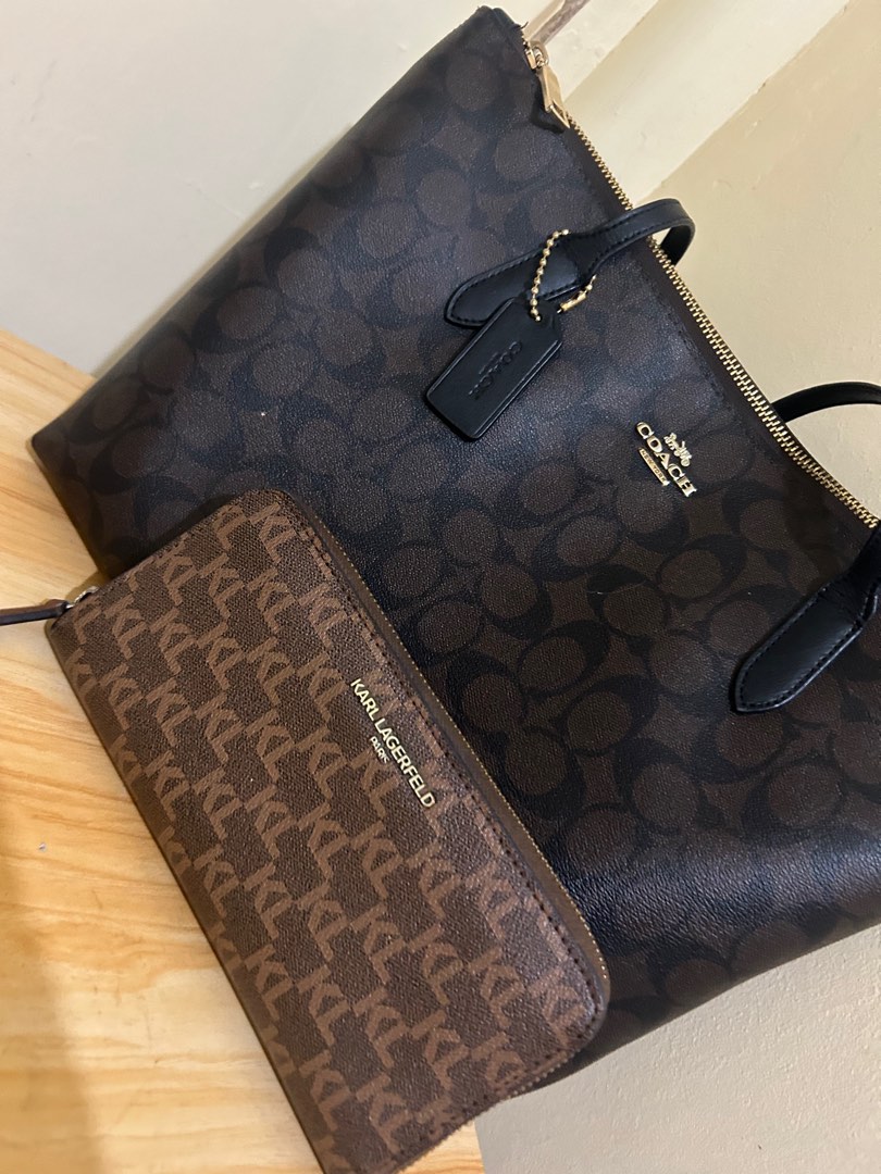 Take 2 for 4K Only Long wallet Karla Lagerfeld and Coach Bag, Luxury ...