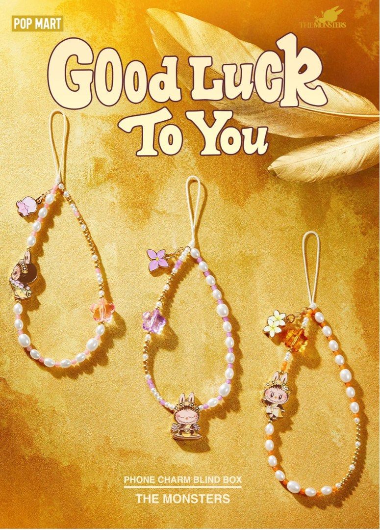 The Monsters Good Luck To You Phone Charm Blind Box, Women's Fashion ...