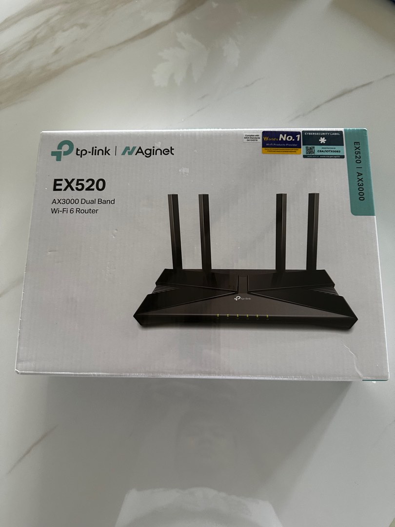 TP-Link AX3000 Dual Band Wi-Fi 6 Routers EX520, Computers & Tech, Parts ...