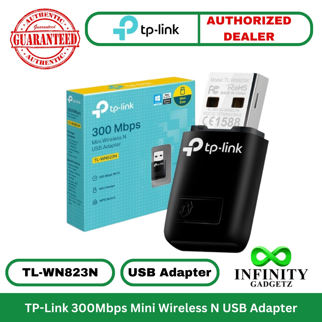 TP-Link 300Mbps Mini Wireless N USB Adapter TL-WN823N, Computers & Tech, Parts & Accessories ...