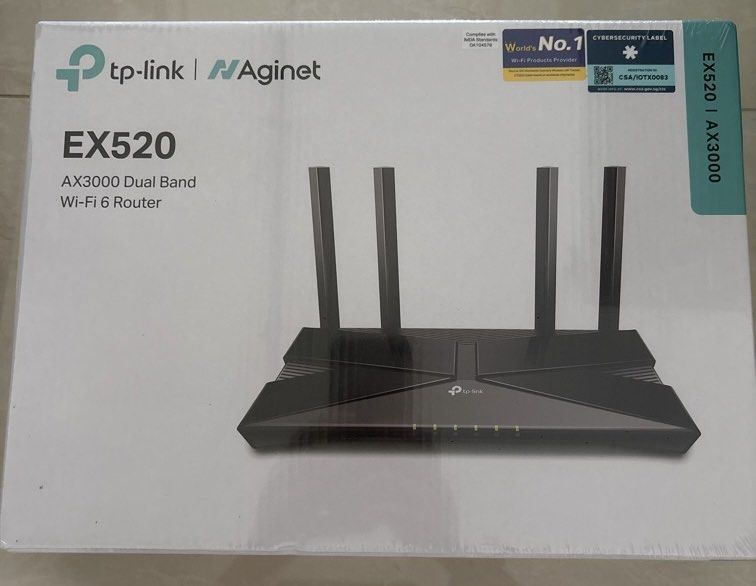 TP-Link Wifi 6 Router EX520 AX3000 Dual Band (sealed BNIB), Computers ...