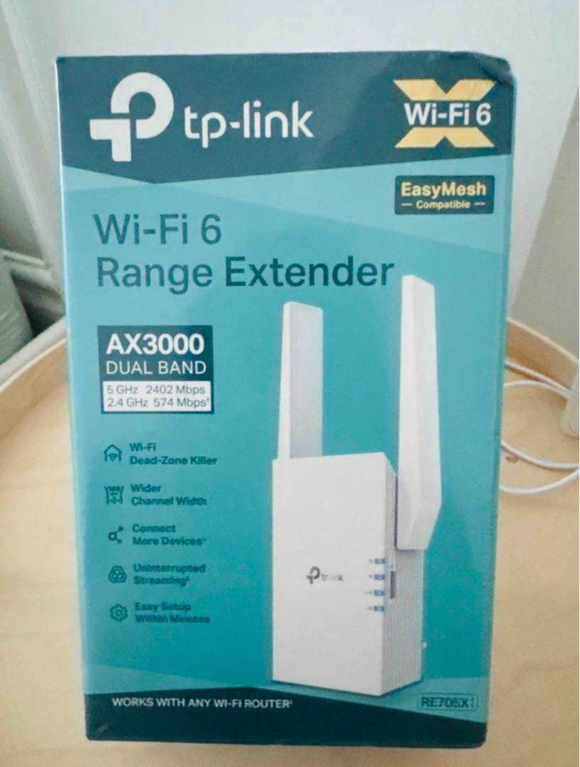 TP-Link Wifi Extender RE705X AX3000, Computers & Tech, Parts ...