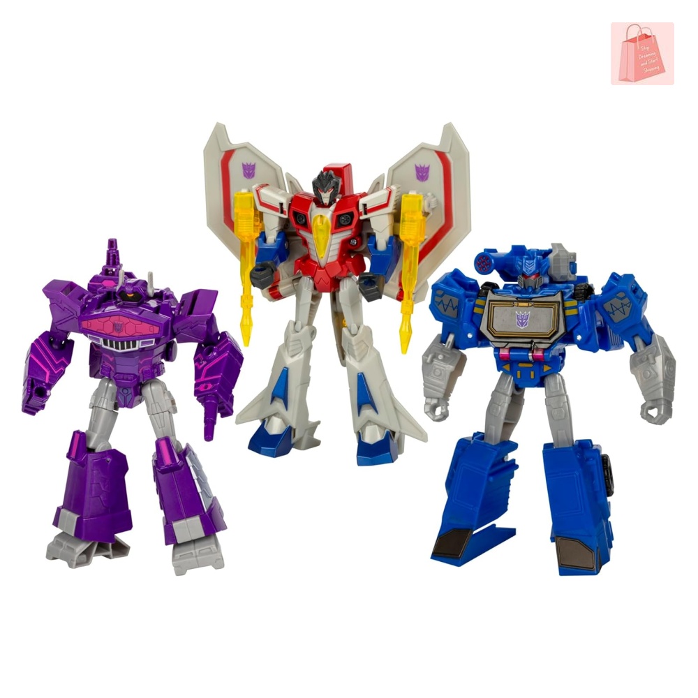 Transformers Decepticon Commander 3-Pack of 5-Inch Robot Action Figures ...