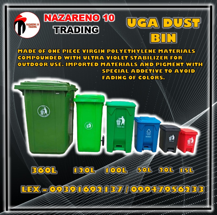 trash bin UGA dustbin 360L 240L 120L 100L, Furniture & Home Living ...