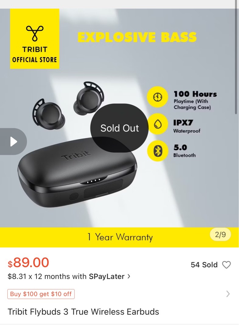 Tribit Flybyds 3, Audio, Headphones & Headsets on Carousell