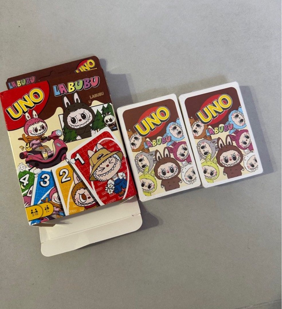 Labubu Uno, 興趣及遊戲, 玩具 & 遊戲類 - Carousell