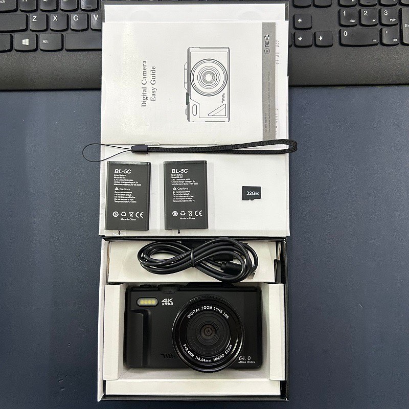 VETEK 8 Camera 64MP Digital Camera 4K Vlogging Camera 3.0Flip Screen ...