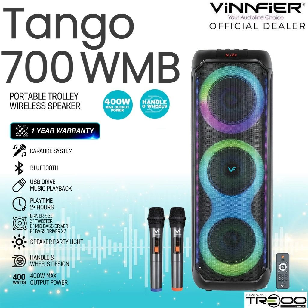 [Official]($6.60 Cashback!) Vinnfier Tango 700 WMB Wireless Bluetooth ...