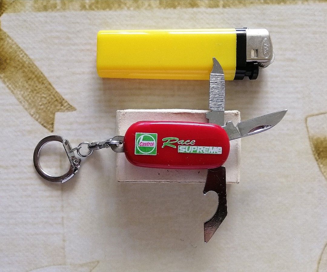 VINTAGE CASTROL RACE SUPREME MINI ARMY KNIFE MULTIFUNCTIONAL TOOL ...