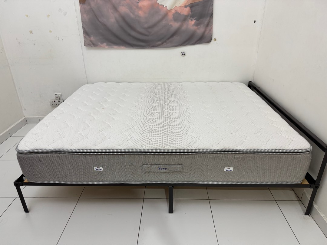 Vono Spinepro 1200 + Ikea bed frame + ikea bed base, Furniture & Home ...