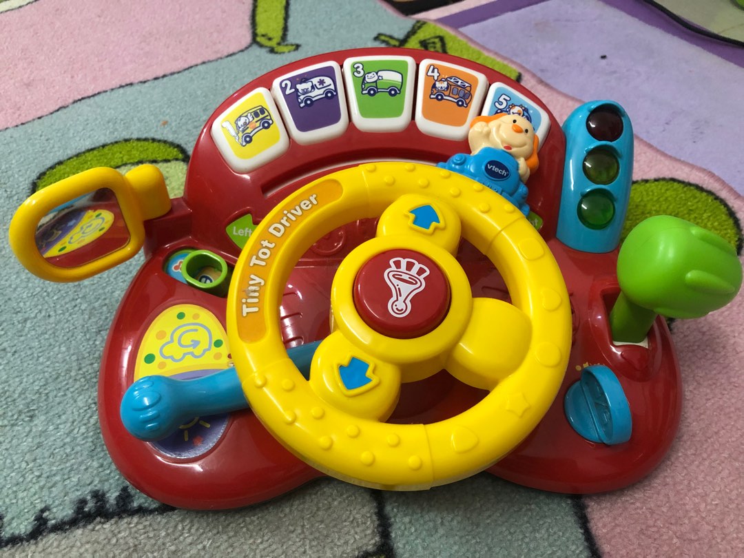 Vtech Tiny Tot Driver, Babies & Kids, Infant Playtime on Carousell