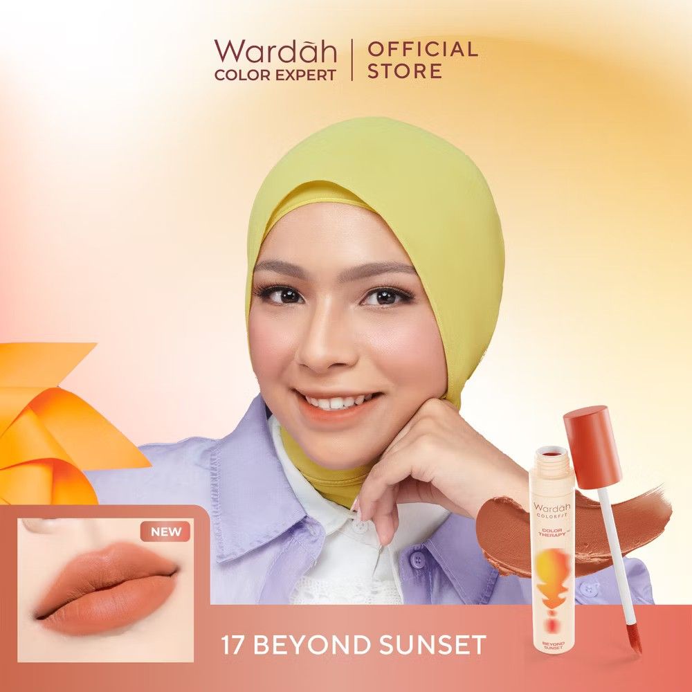 Wardah Colorfit Velvet Matte Lip Mousse Color Therapy shade 17 beyond ...