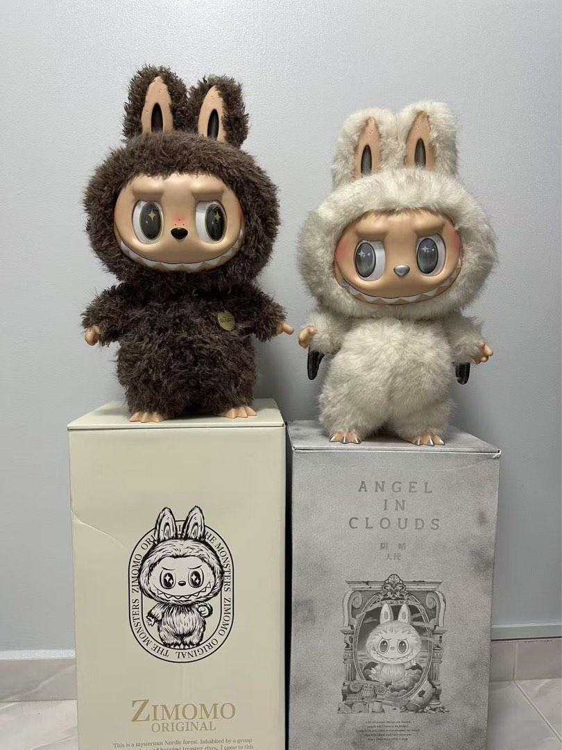 Zimomo Labubu & Angel in Cloud, Hobbies & Toys, Toys & Games on Carousell