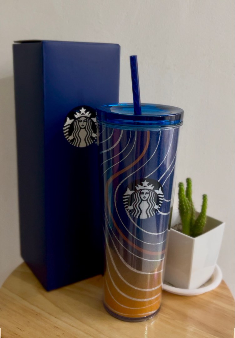 2025 Starbucks Traditions Indigo Cold Cup, Furniture & Home Living ...