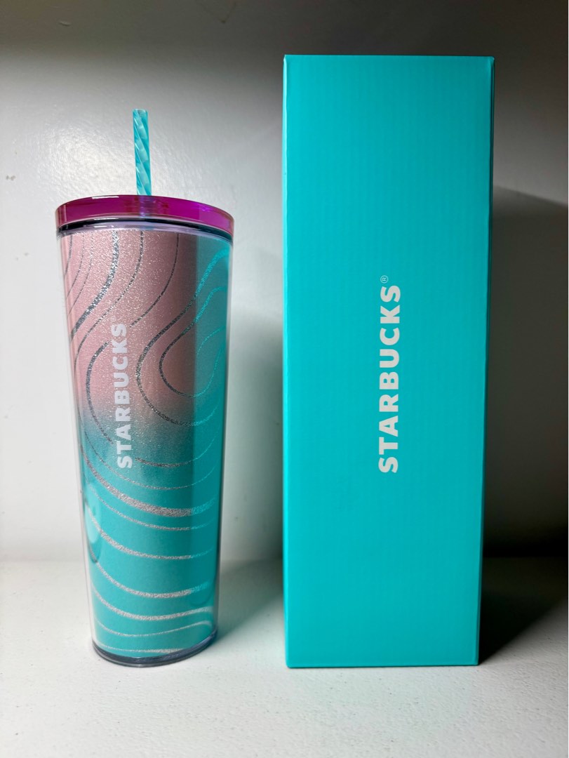 2025 Starbucks Turquoise Cold Cup, Furniture & Home Living, Kitchenware ...